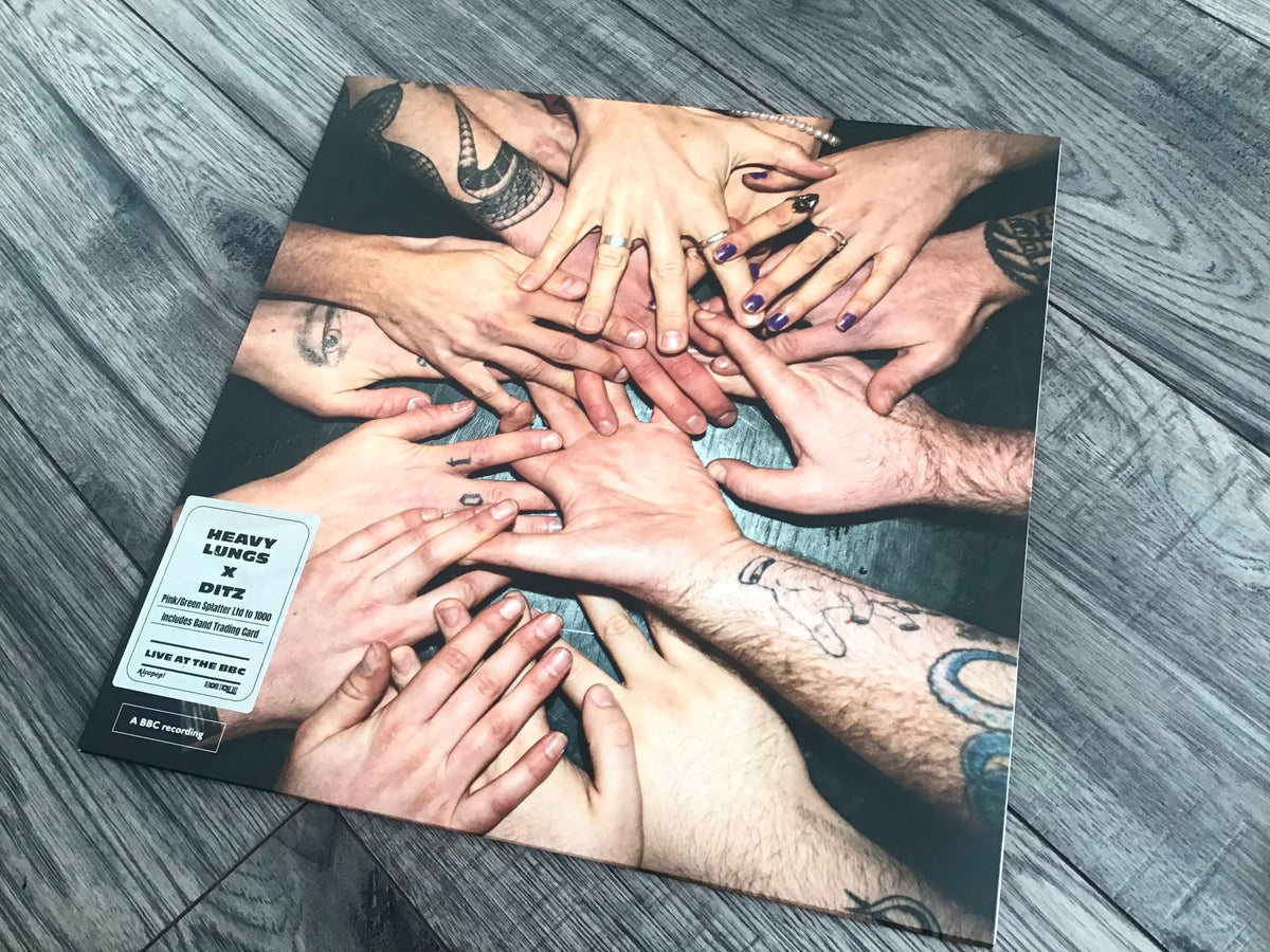 DITZ X Heavy Lungs Live at the BBC Ltd RSD Pink/Green Splatter Vinyl ...