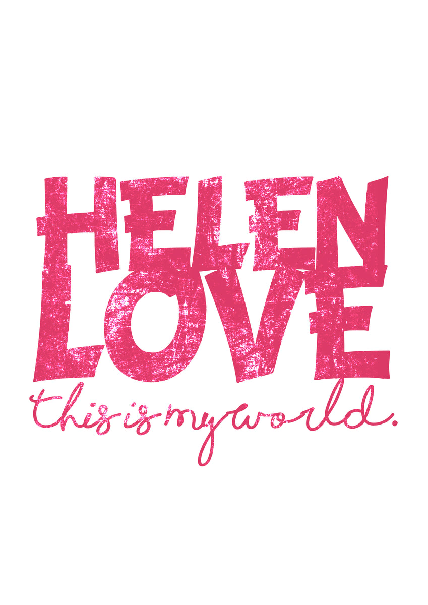 Helen Love 'This is my World' Shirt – Alcopop! Records